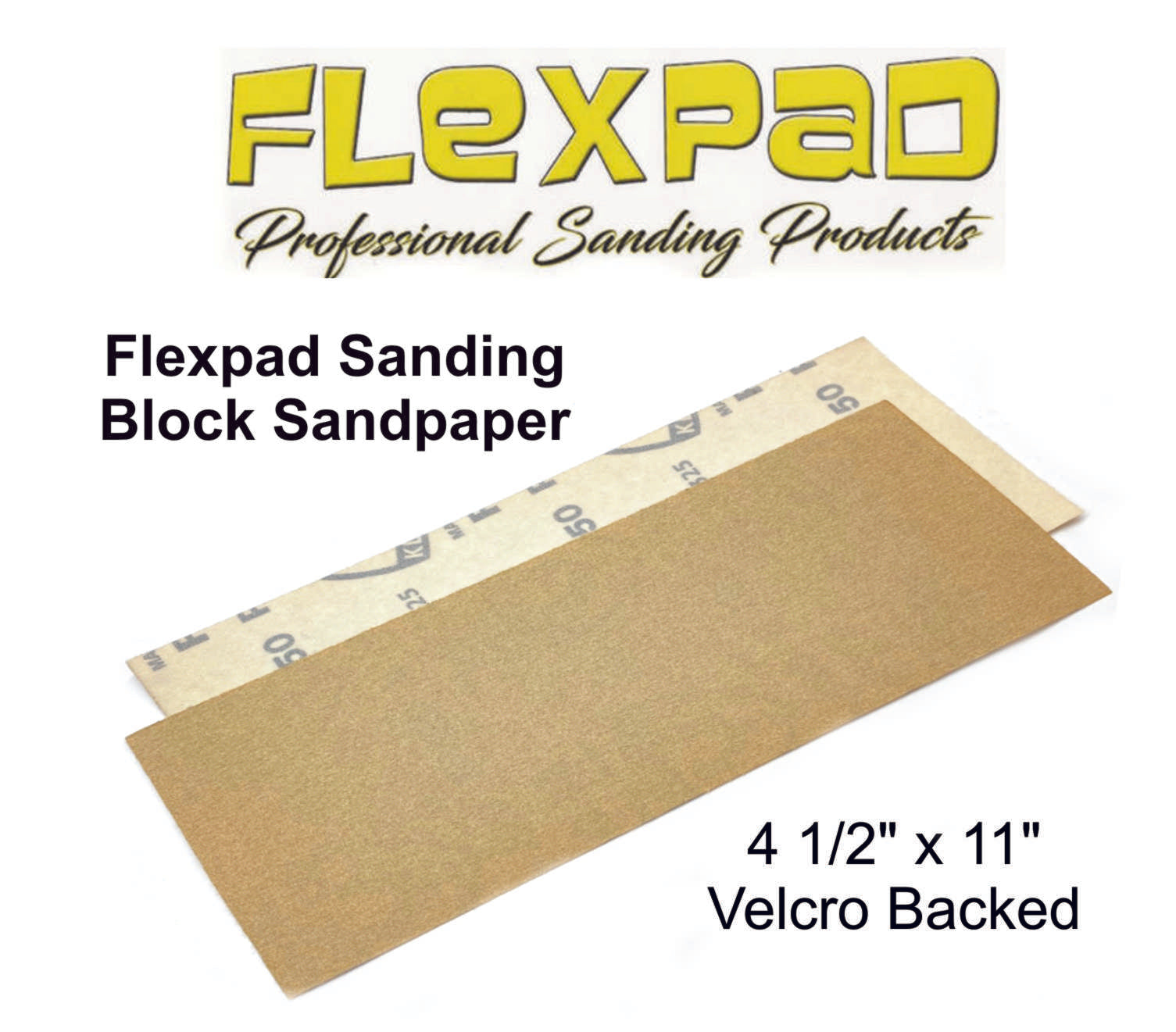 FlexPad Sanding Block Sandpaper Sheets - 4 1/2" x 11" – The Surf Source