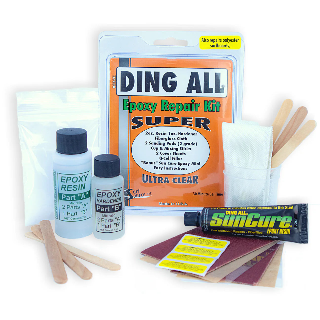 Ding All Super Epoxy Repair kit – The Surf Source