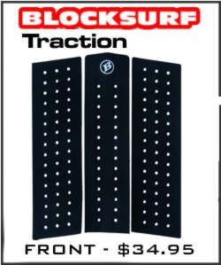 BlockSurf Front Traction Pad - Black or White – The Surf Source