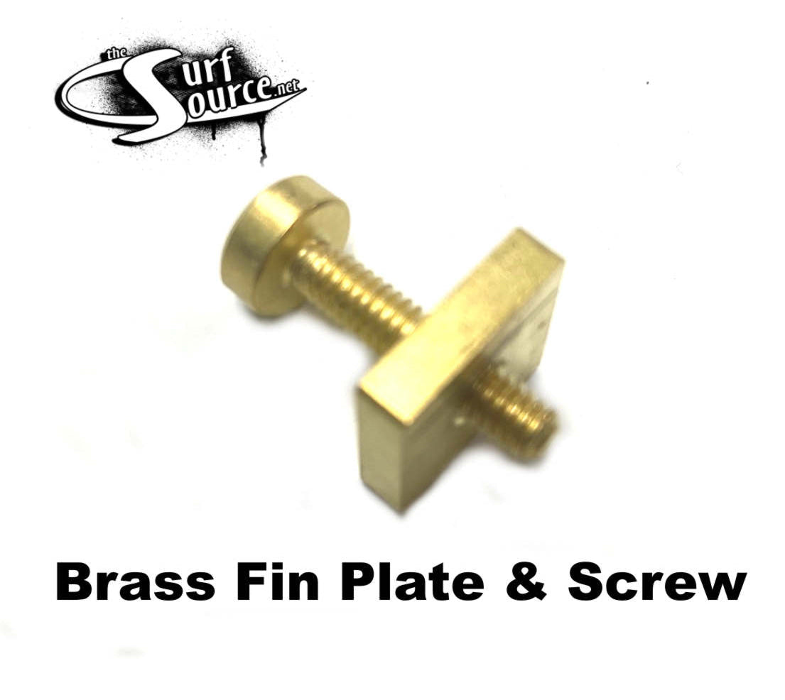 Brass Plate & Screw – The Surf Source