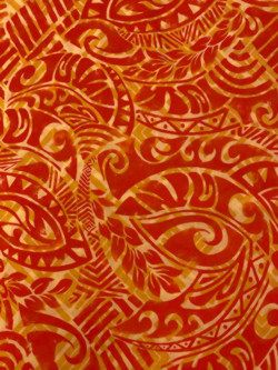 Hawaiian Fabric Inlay - Orange AA – The Surf Source