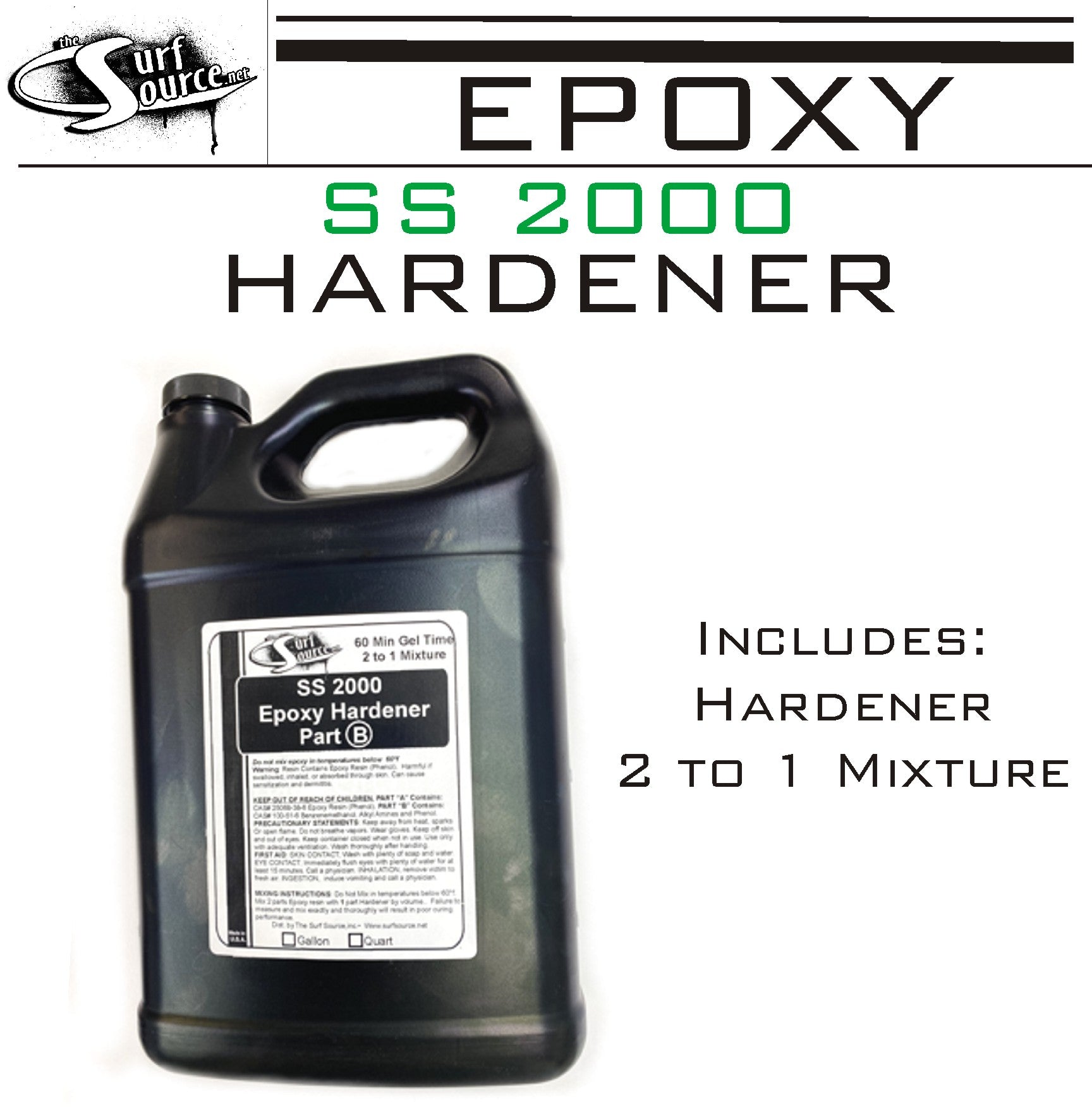 SS 2000 Epoxy Hardener Part (B) SLOW or FAST – The Surf Source